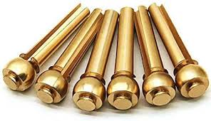 6 piece set of 100% copper guitar bridge pins- ON SPECIAL ...