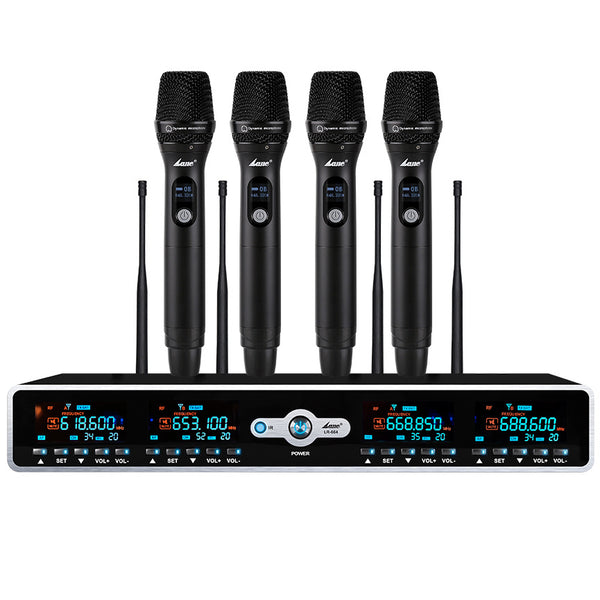 Lane Professional LR 664 4 channel wireless microphone system ...