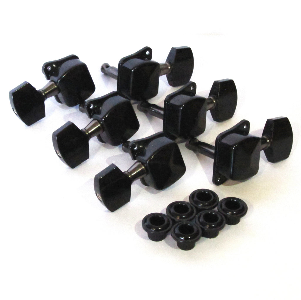 Alice acoustic steel string guitar machine heads black AL015P/BK-8mm h ...